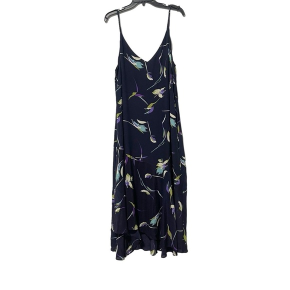 Lewit | Dresses | Lewit Midnight Blue Floral Midi Dress | Poshmark